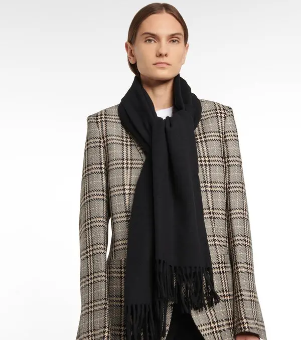 TOTEME Wool Scarf - Black