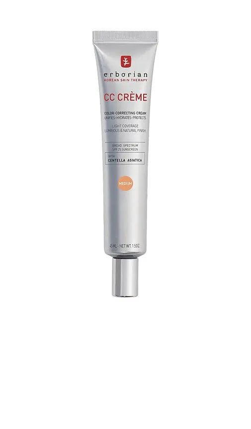 ERBORIAN Cc Cream Color-corrector For Natural Luminous Finish With Korean Centella Asiatica Extract - Medium