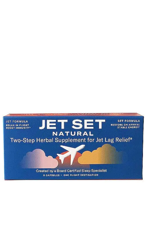 JET SET NATURAL Two-step Herbal Supplement For Jet Lag Relief - N,a