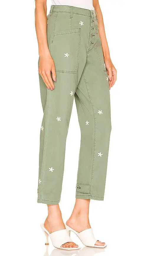PISTOLA Tammy High Rise Trouser In Army