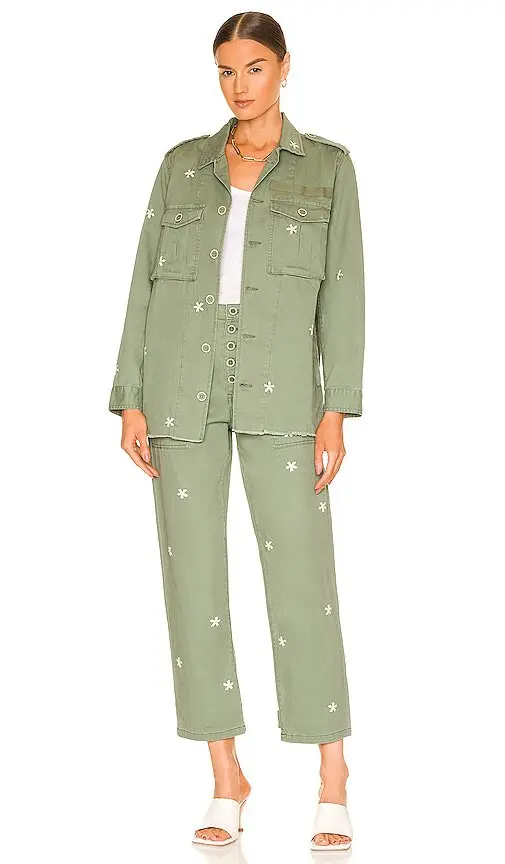 PISTOLA Tammy High Rise Trouser In Army