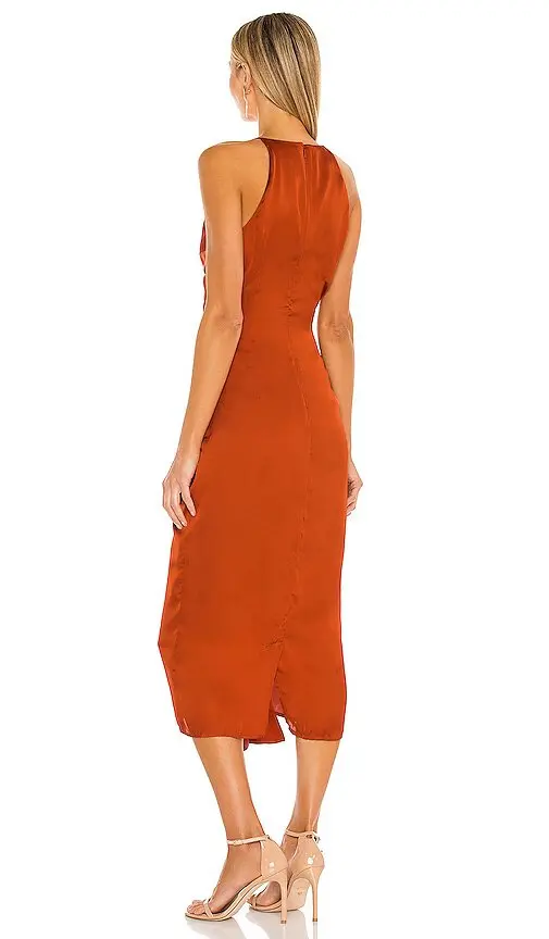 strapless open back dress Jolene Ruffle Maxi Dress main image 1
