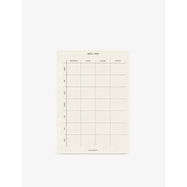 CGD London Meal Planner Inserts Pack Of 54