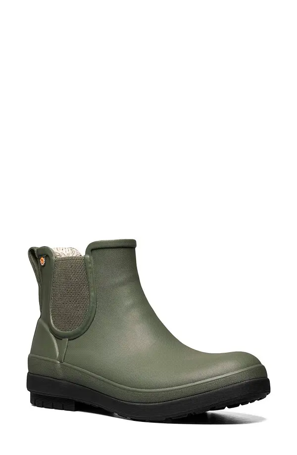 Bogs Amanda Ii Waterproof Insulated Chelsea Boot - Green Ash
