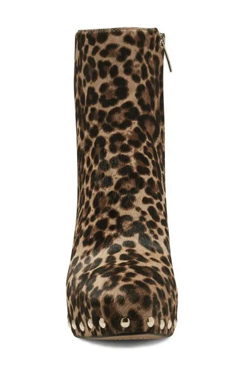 Vince Camuto Nevvina Leopard Print Genuine Calf Hair Bootie