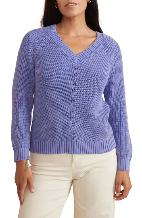 Marine Layer Ezra V-neck Sweater - Marlin
