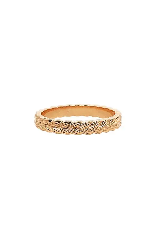 Sethi Couture 18k Gold Braid Band Ring - Rose Gold