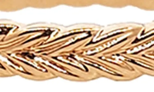 Sethi Couture 18k Gold Braid Band Ring - Rose Gold