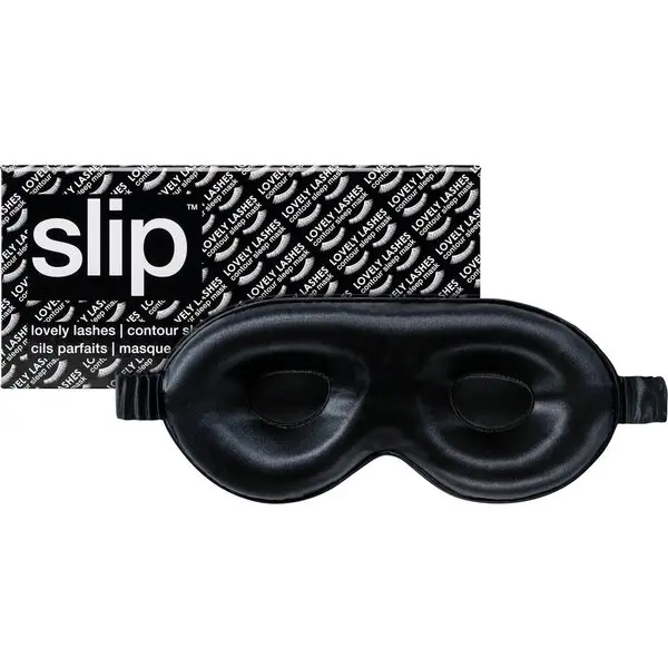 Slip Lovely Lashes Pure Silk Contour Sleep Mask - Black
