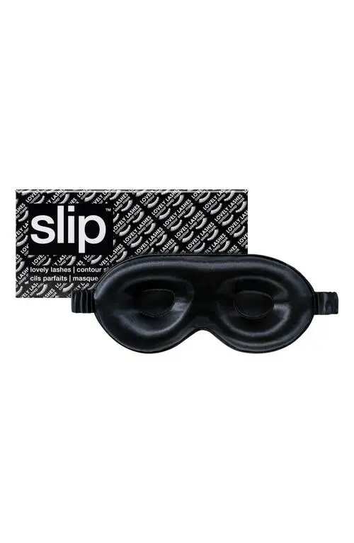Slip Lovely Lashes Pure Silk Contour Sleep Mask - Black