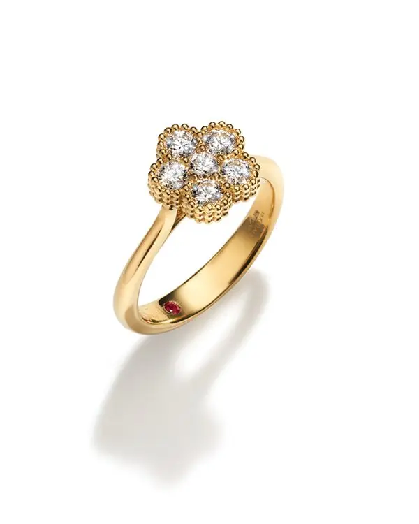 Roberto Coin 18k Yellow Diamond Daisy Ring