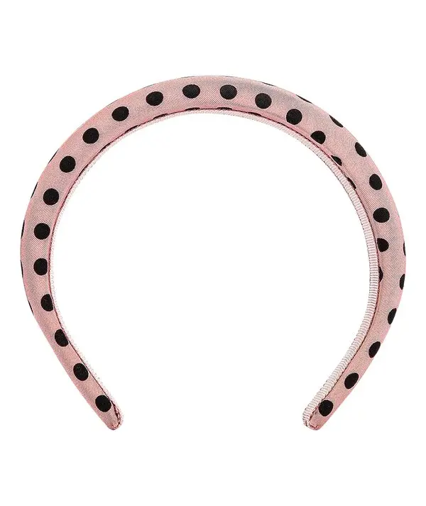 Miu Miu Polka Dot Headband In Pink