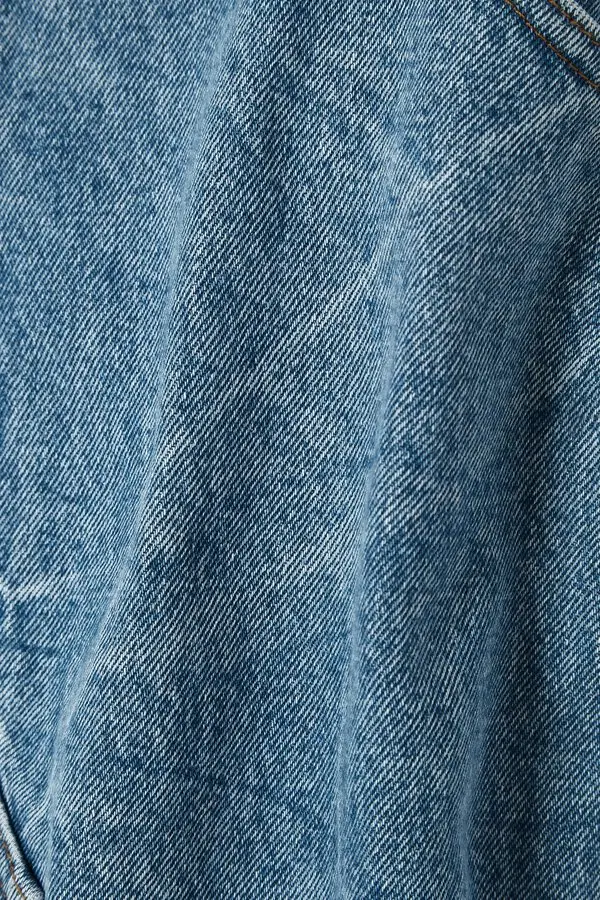 Dries Van Noten Frayed Denim Maxi Skirt