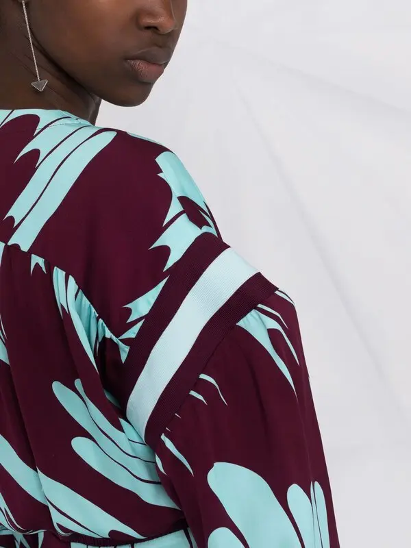 Stella McCartney Abstract Print Gathered Dress