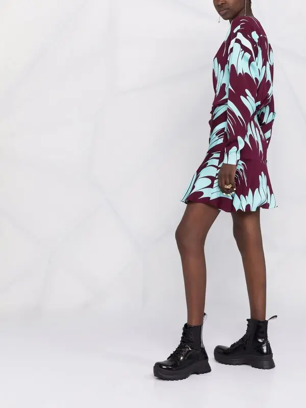 Stella McCartney Abstract Print Gathered Dress