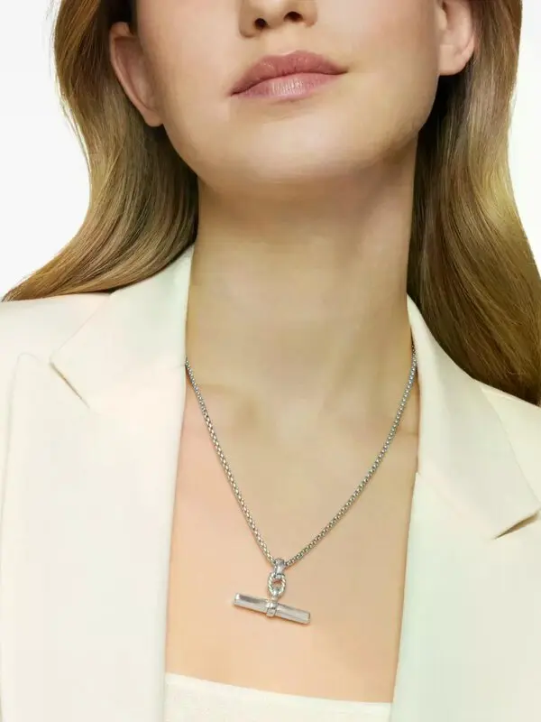 David Yurman Sterling Lexington Barrel Pendant