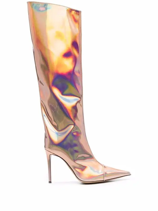 Alexandre Vauthier Iridescent Knee-length Boots - Pink