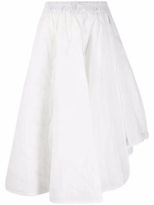 Y3 Asymmetric-hem Midi Skirt