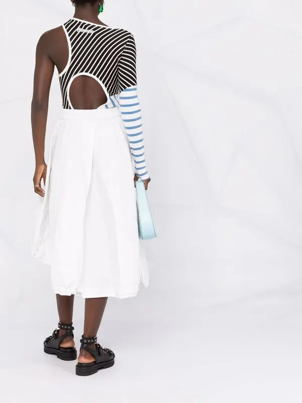 Y3 Asymmetric-hem Midi Skirt