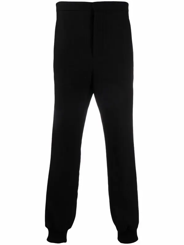 ANN DEMEULEMEESTER Fitted Cuff Wool Trousers - Black