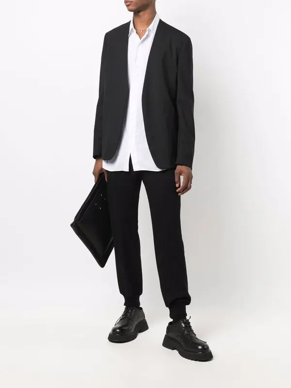 ANN DEMEULEMEESTER Fitted Cuff Wool Trousers