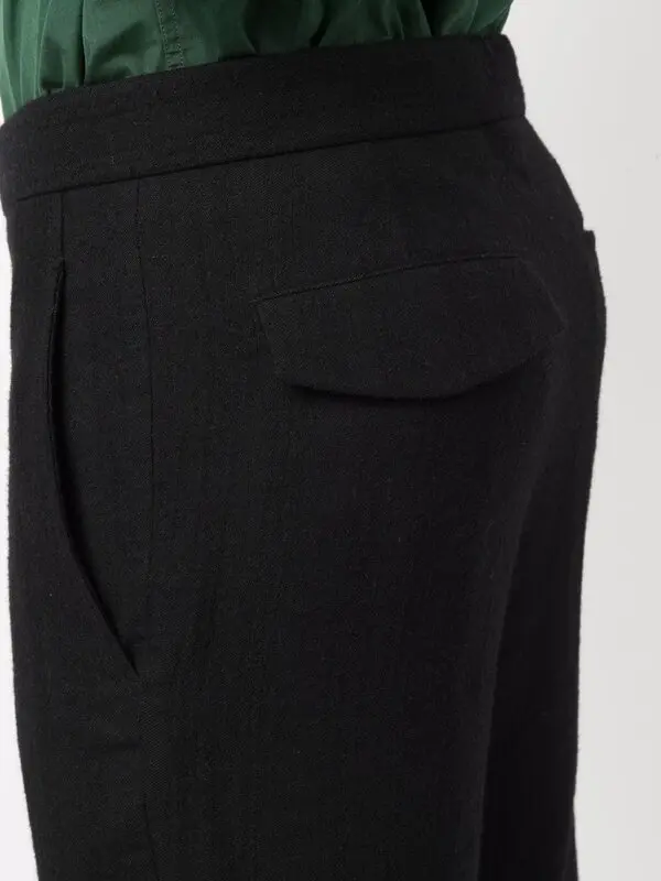 ANN DEMEULEMEESTER Fitted Cuff Wool Trousers