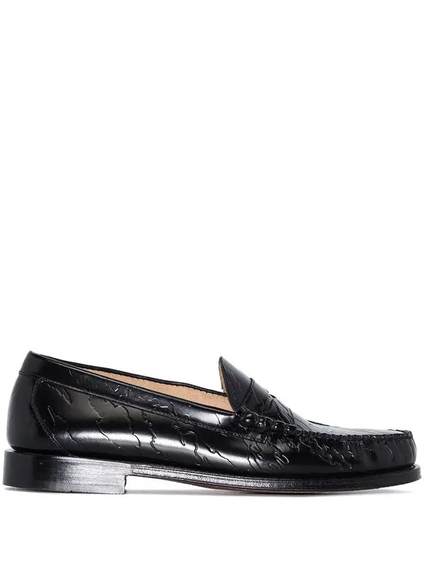 G.H.BASS G.h. Bass & Co. X Maharishi Weejun Larson Embossed Loafers