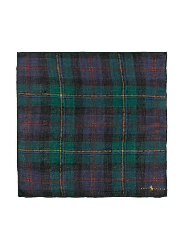 Polo Ralph Lauren Wool Tartan Pocket Square