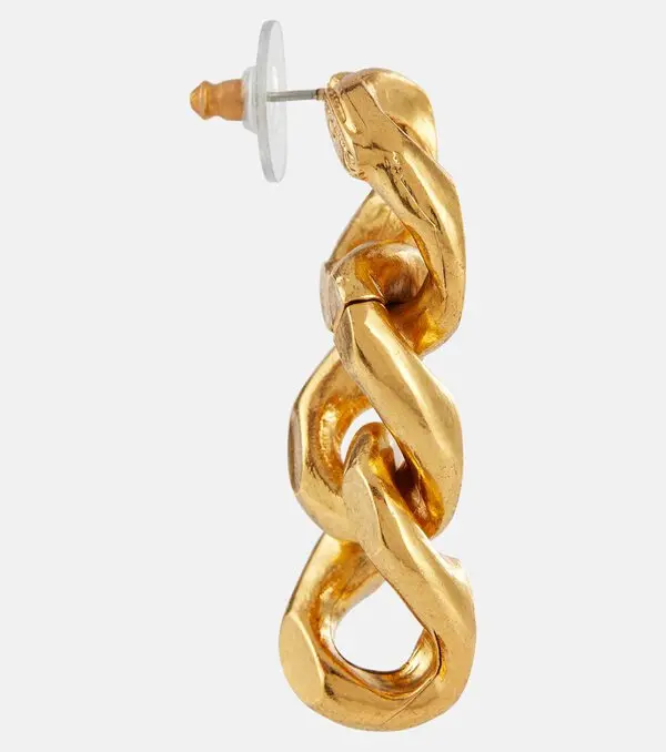 Oscar De La Renta Single Chain Earring