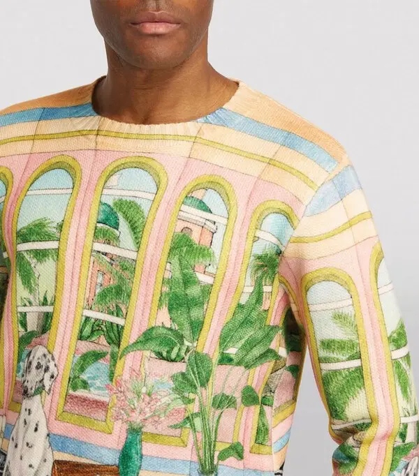 Casablanca Dalmatian Print Sweater