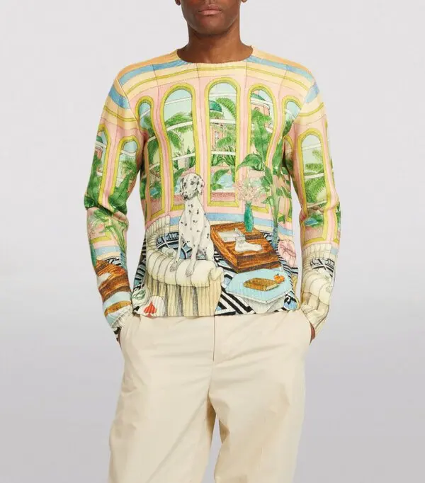 Casablanca Dalmatian Print Sweater