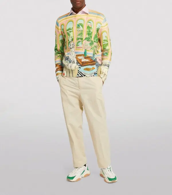 Casablanca Dalmatian Print Sweater
