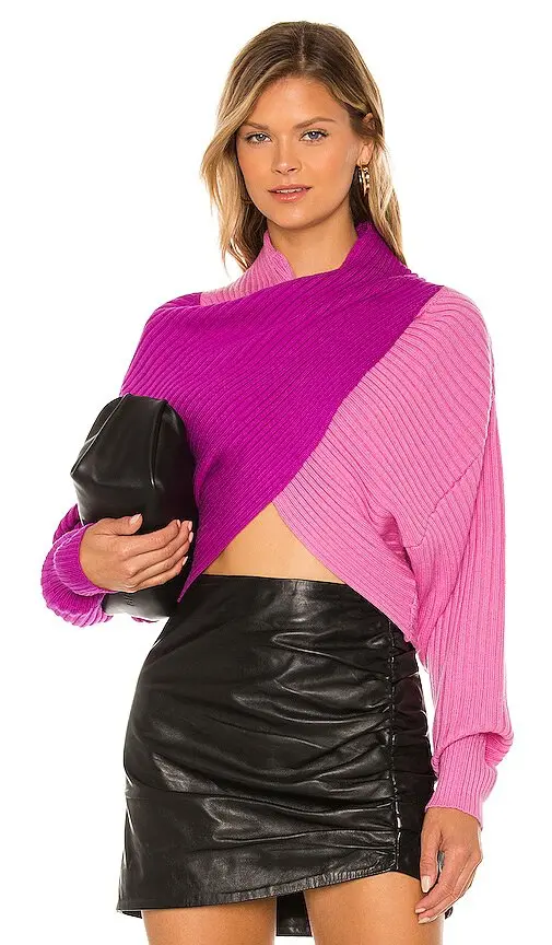 AMUR Twisted Neck Sweater