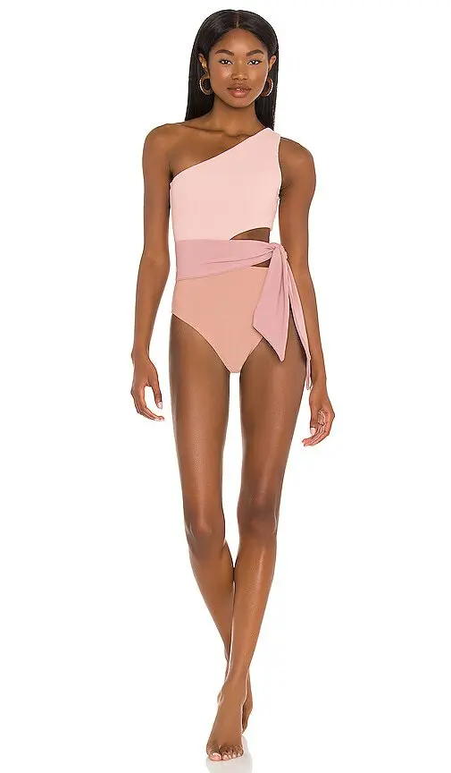 Beach Riot X Carlie One Piece - Blush Color Block