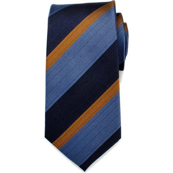 CUFFLINKS, INC. Striped Neck Tie - Blue
