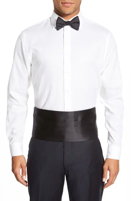 David Donahue Cummerbund And Bow Tie Set - Black