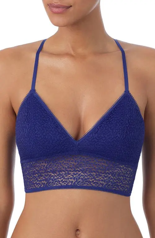 Dkny Modern Lace Longline Bralette - Atlantic Blue