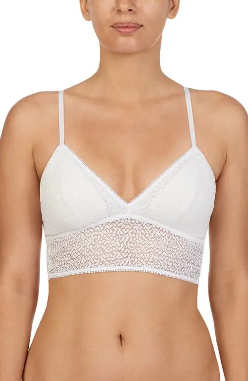 Dkny Modern Lace Longline Bralette - Lus/poplin