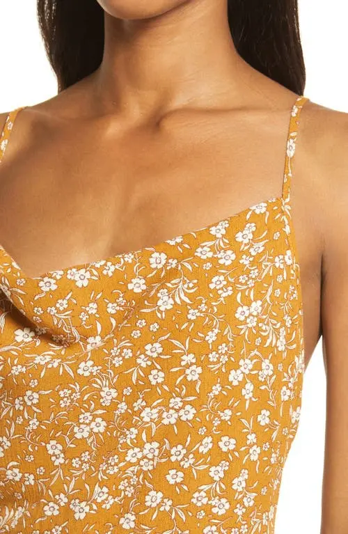Lulus Floral Print Maxi Dress