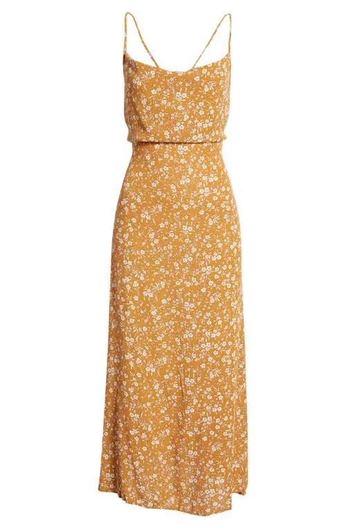 Lulus Floral Print Maxi Dress