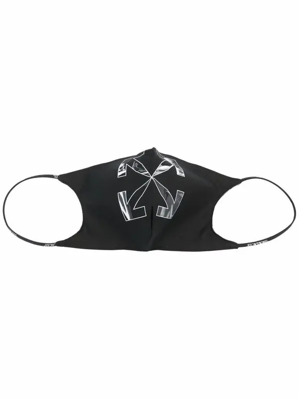 Off-White Arrows-print Face Mask - Black