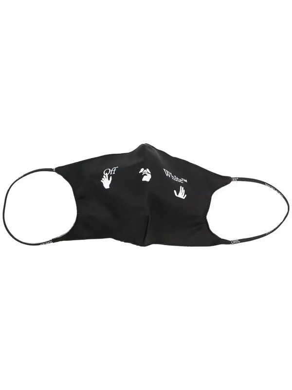 Off-White Swimm Logo-print Face Mask - Black
