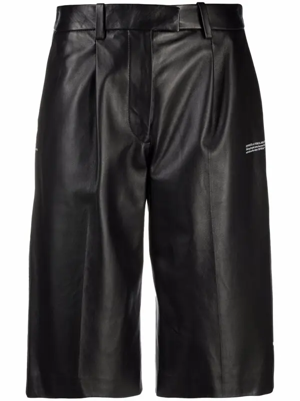 Off-White Tailored Leather Shorts