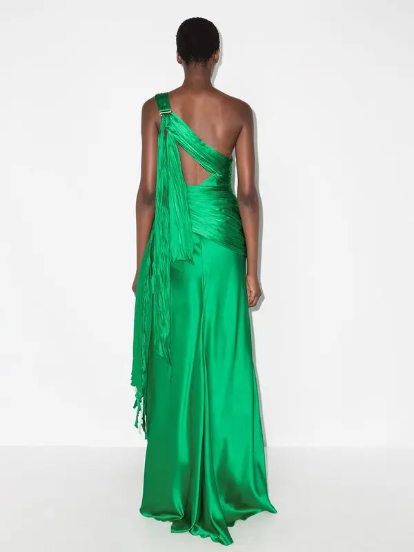 maria lucia hohan sada chiffon dress in green Maria Lucia Hohan Green Dress