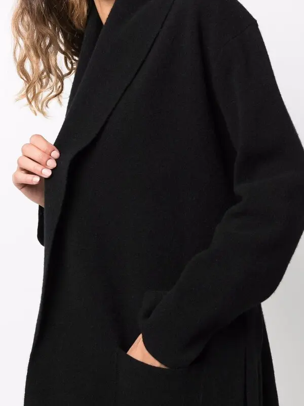 ROBERTO COLLINA Belted-waist Merino Coat
