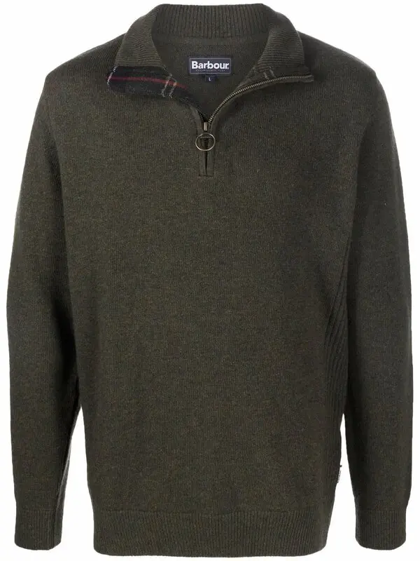 Barbour Zip-up Wool Jumper