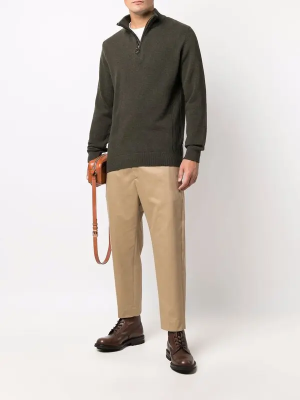 Barbour Zip-up Wool Jumper