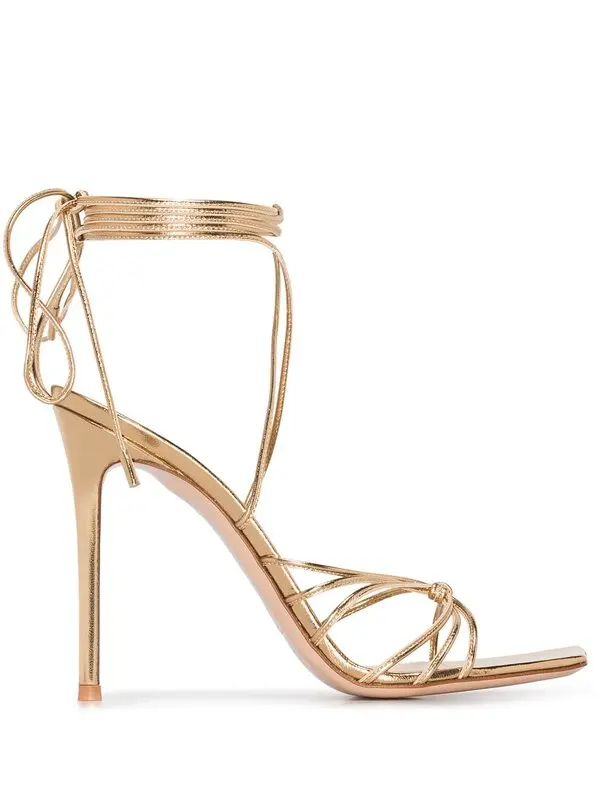 GIANVITO ROSSI Sylvie 105mm Lace-up Sandals