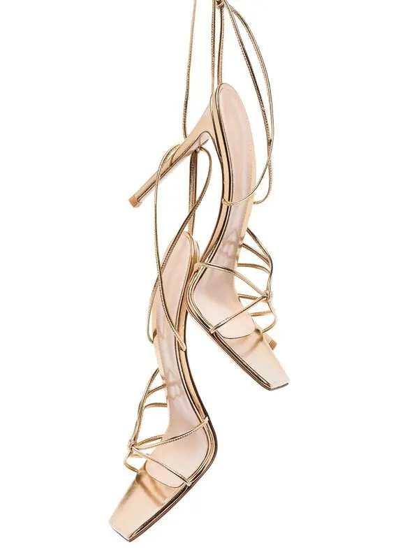 GIANVITO ROSSI Sylvie 105mm Lace-up Sandals