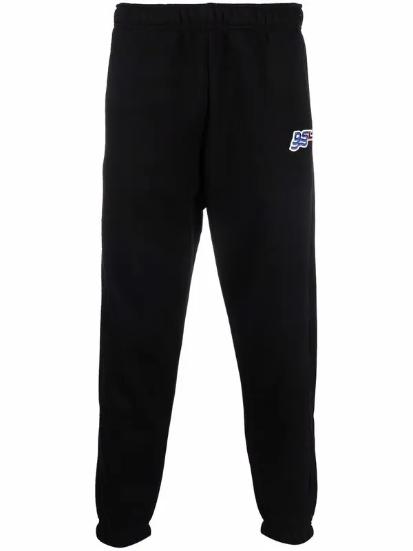 DIESEL® Logo Patch Sweatpants - Black